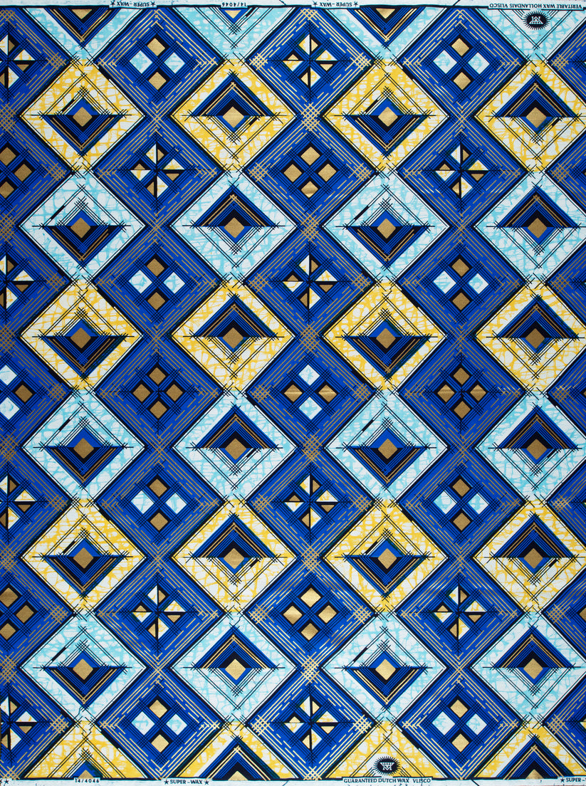 Super-wax | Vl04046.016 | Gold Embellished | Vlisco