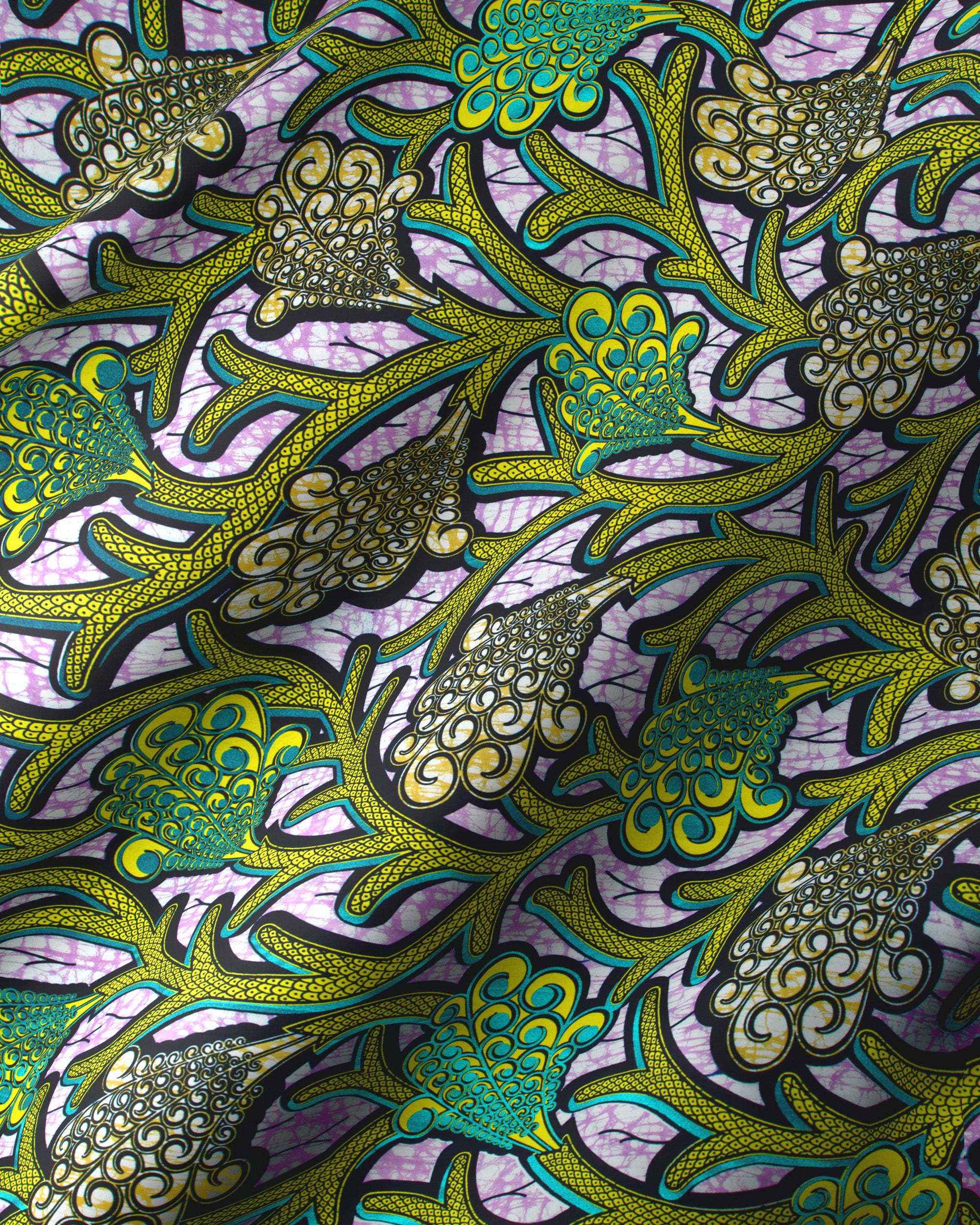 Super-Wax | VLA0374.028 | Blue Embellished – Vlisco