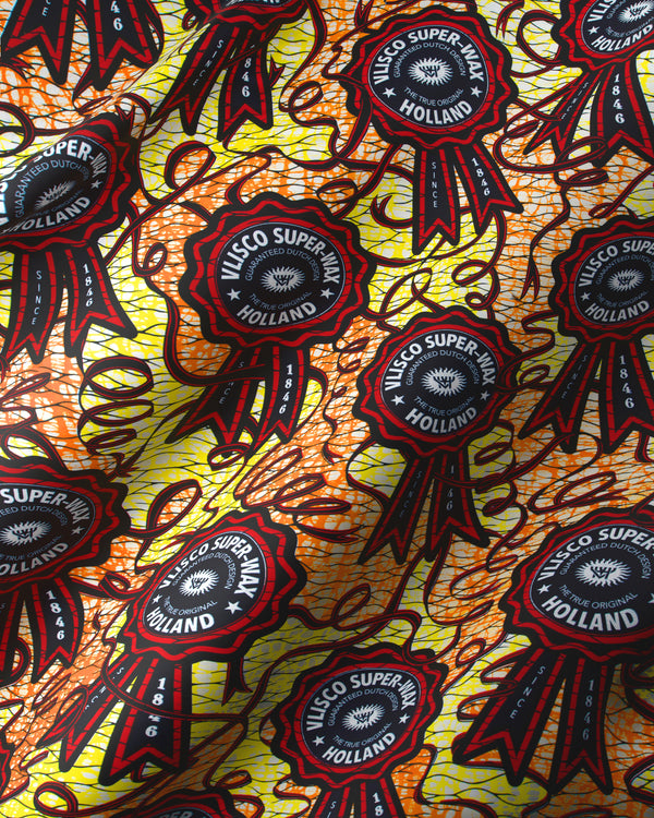 VLISCO Super Wax | Luxury fabrics with two-coloured crackling effect ...