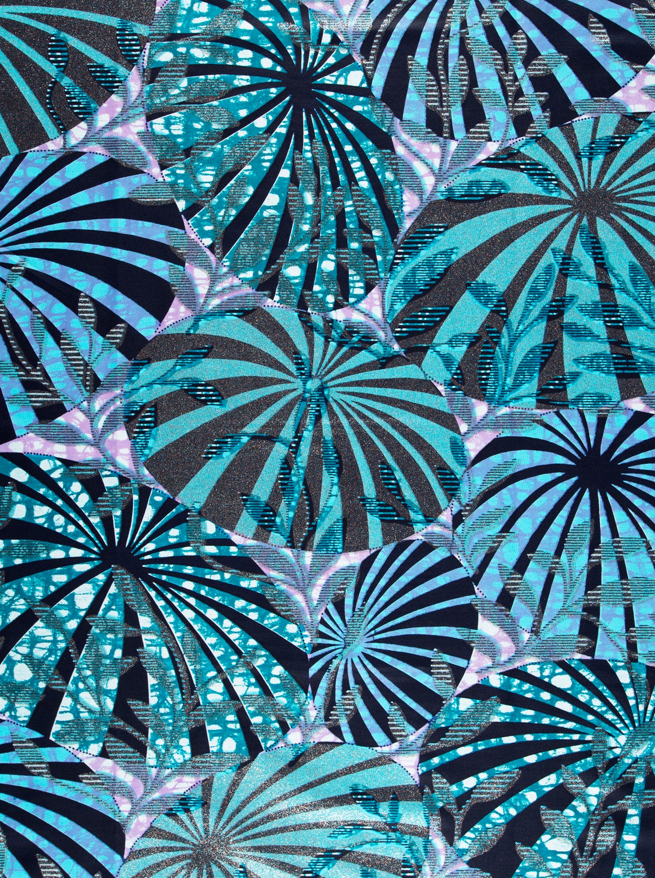 Grand Super-Wax | VLS8722.008 | Blue-Copper Shine Embellished – Vlisco